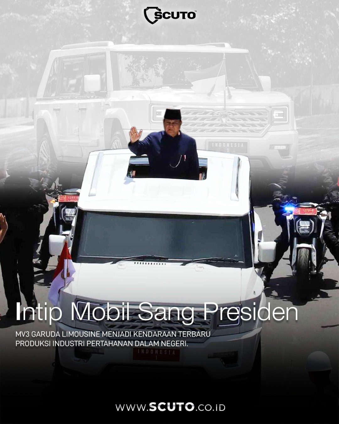 Intip 4 Fakta Unik Mobil Presiden Prabowo Saat Pelantikan