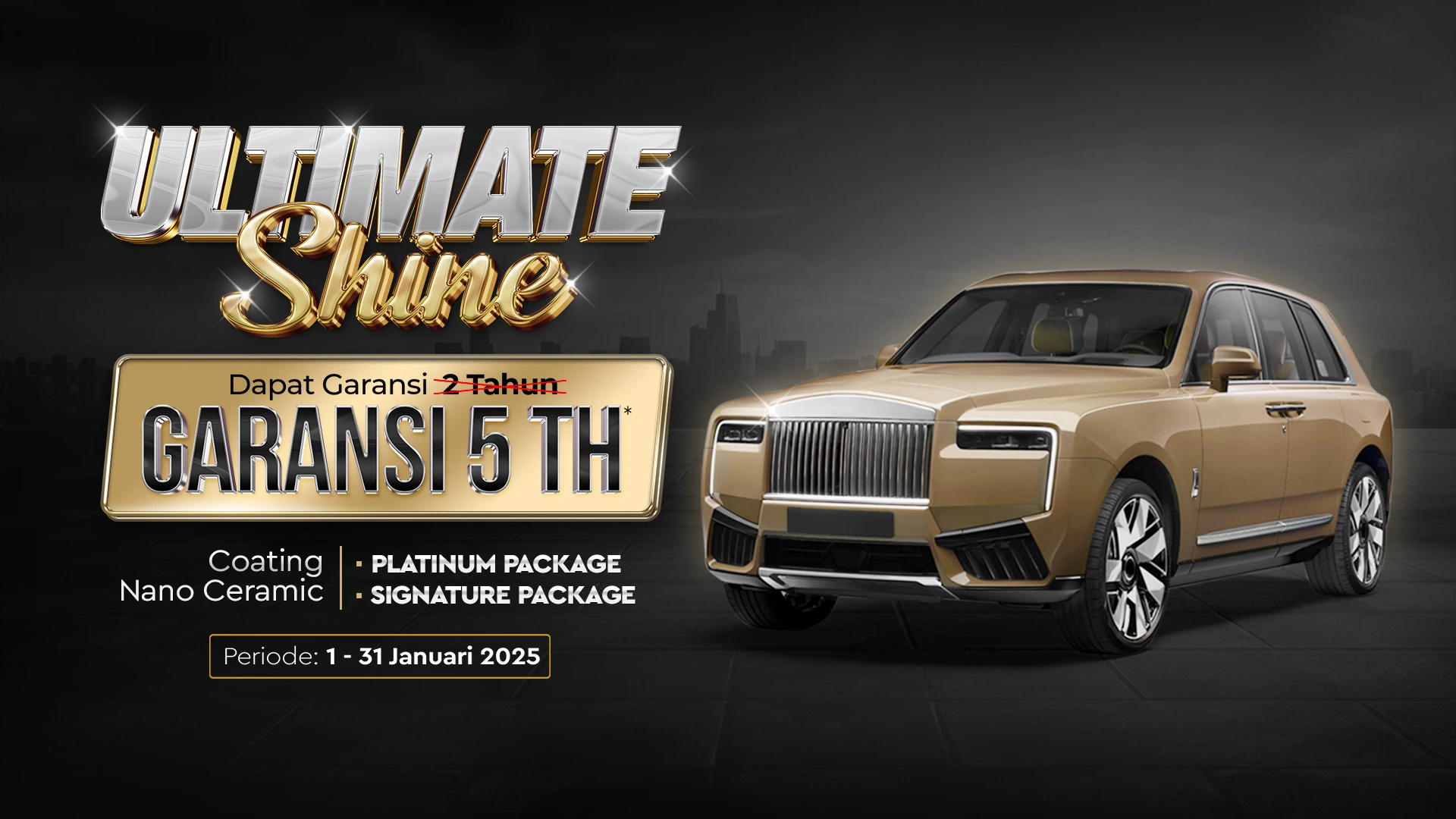 Promo Coating Mobil dengan Garansi 5 Tahun: Ultimate Shine