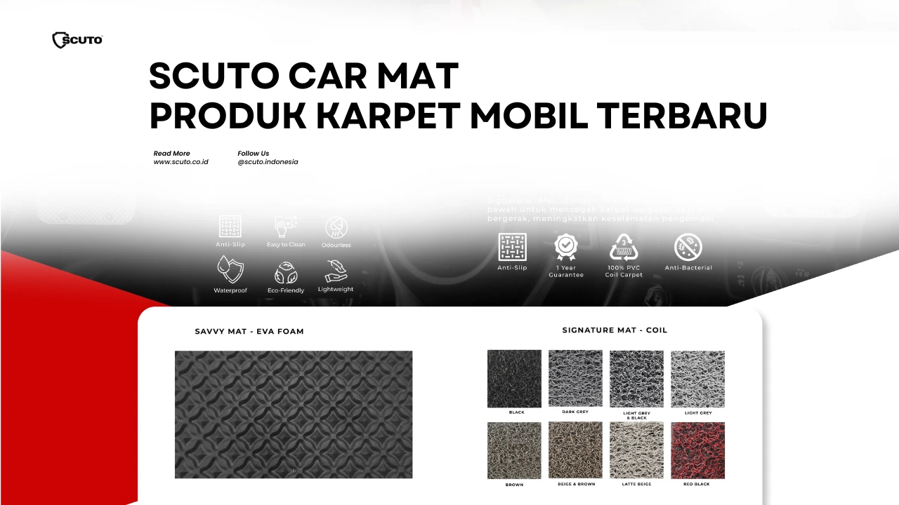 Scuto Luncurkan Produk Karpet Mobil Terbaru: Scuto Car Mat